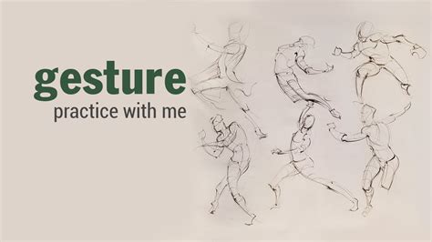 Practice Gesture Drawing With Me 3 Minutes Pose G02 Youtube