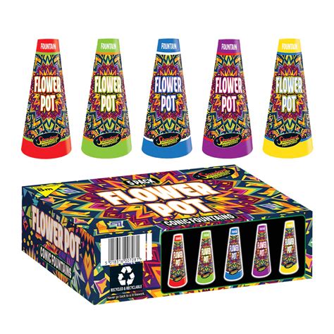 Flower Pot Fountains Discount Fireworks