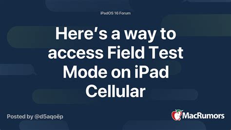 New Improved Field Test Mode In Ios 18 Shows Live Signal Strength Macrumors Forums