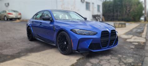 Blue Bmw M3 Ceramic Coating And Ppf Ceramic Pro Pottstown Paint