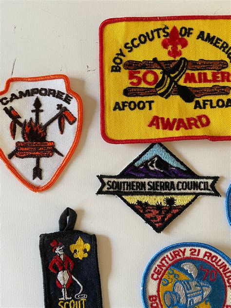 Vintage Boy Scout Patches Collection Bsa California Patches 1970 Space
