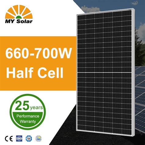 Longijajinkomysolar 700w Highest Efficiency 25 Years Warranty Half