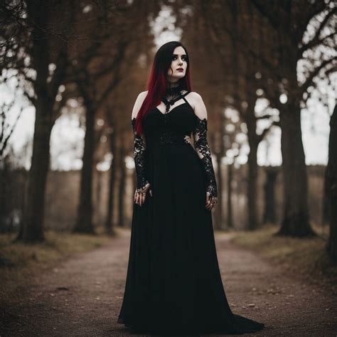 Curvy Goth Girl In A Black Dress By Darththeo On Deviantart