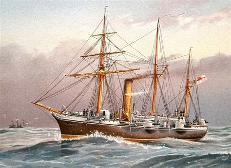 1890 Original Navy Print Hms Nymphe Sloop Ebay