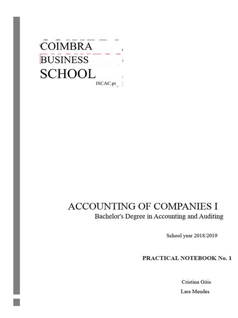 Exercise Notebook No 1 Lca 2018 2019 Pdf Pdf Subscription