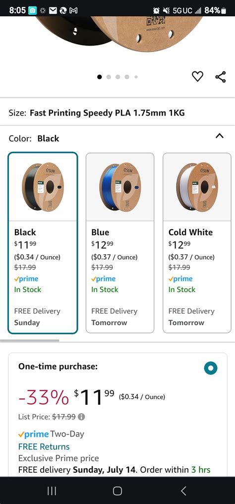 Esun Speedy Pla 33 Off Bambu Filament And Accesories Bambu Lab