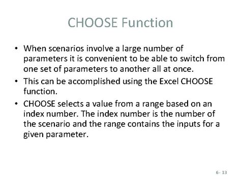 Lecture 4 Analysis Using Spreadsheets 6 1 Five