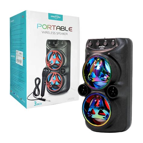 Caixa De Som Gts 1772 Bluetooth Fm Com 2 Alto Falantes De 3 Polegadas