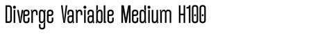 Diverge Variable Font Webfont And Desktop Myfonts