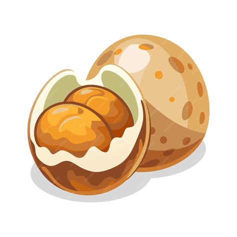 Balut Or Boiled Fertilized Duck Egg Vector Illustration Premium Ai