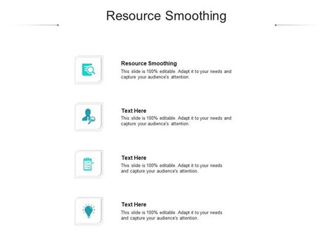 Resource Smoothing Ppt Powerpoint Presentation Inspiration Rules Cpb