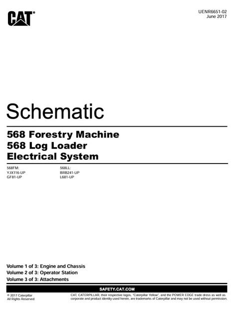 Schematic Caterpillar 568 Forestry Machine And Log Loader Uenr6651 02
