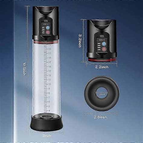 Electric Massager Vacuum Pump With 4 Suction Intensities Rechargeable