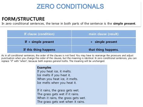 Zero Conditional Ppt Zero Conditional Ppt