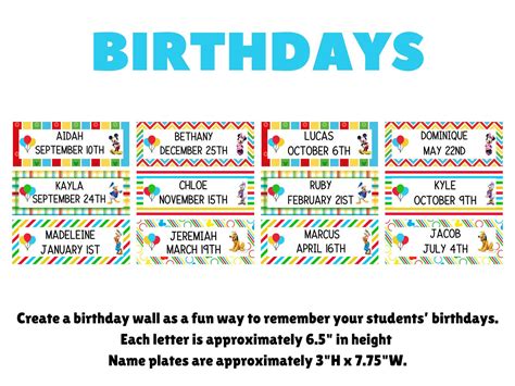 Mickey Class Decor Wall Decor Classroom Decorations Classroom