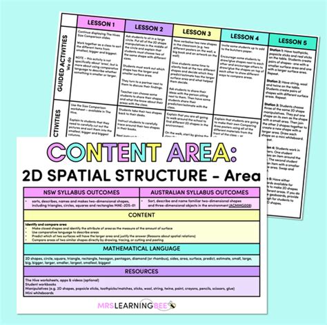 2d Spatial Structure Area Kindergartenfoundation Program Mrs Learning Bee