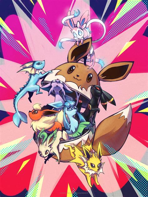 Pokemon Eevee Evolutions Wallpaper
