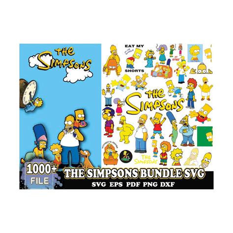 1000 Files The Simpsons Bundle Svg Cartoon Svg Inspire Uplift