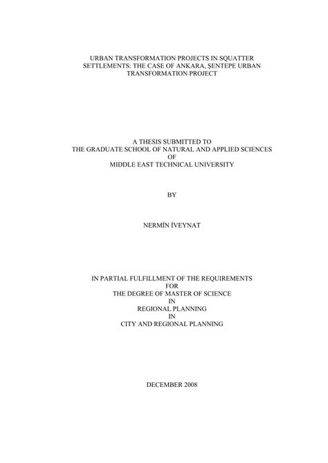 Pdf Urban Transformation Projects In Squatter Tr