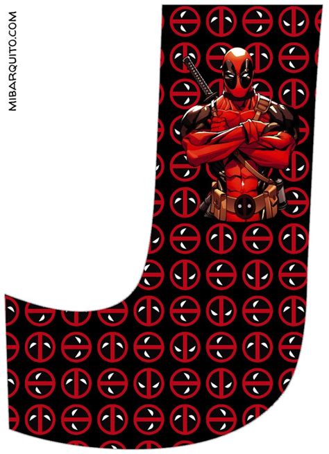 Deadpool Abecedario Para Imprimir Mi Barquito