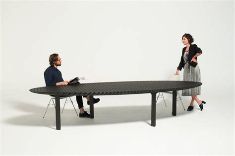 Heatherwick Studios Friction Table Expands To Adapt To Different Spaces