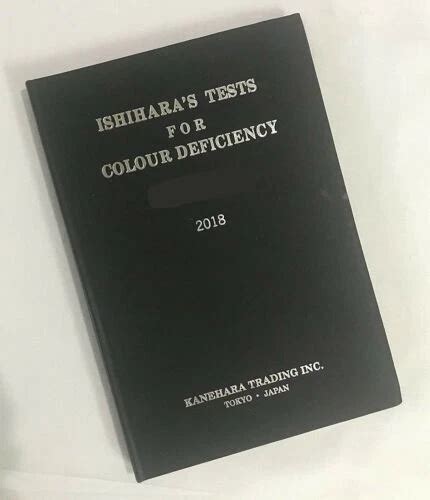 14 Plate Ishihara Test Book For Color Blindness Testing Eur 4229