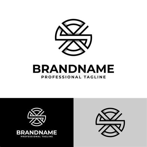 Letter Xs Or Sx Logo Suitable For Any Business With Sx Or Xs Initials Stock Vector