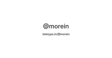 Morein — Teletype