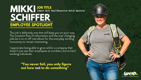 Mikki Schiffer Bulk Haul Batch Operator Out Of Our Beaverton Location Says This Job Is