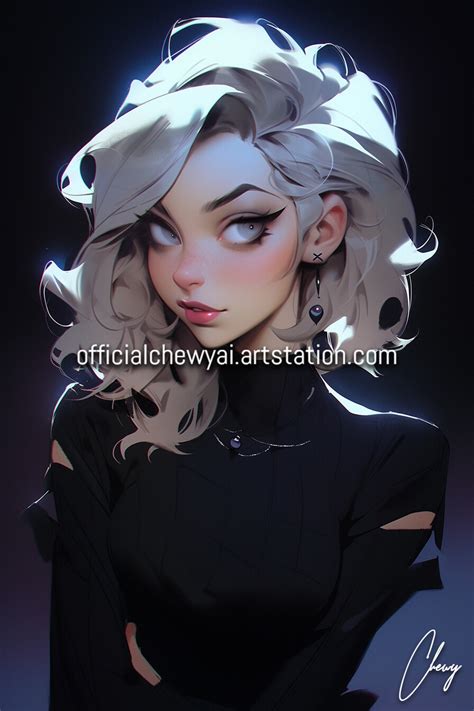 Artstation Curly Haired Anime Girls Artworks