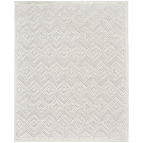 Nourison Home Versatile 12 X 15 Ft Ivory White Indoor Or Outdoor Area