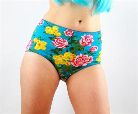 Floral Panties Retro Style Lingerie By Knickerocker On Etsy