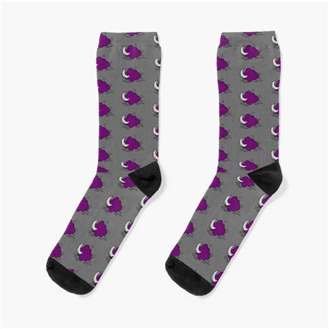 Subtle Demisexual Moon Demisexual Moon Demi Moon Socks For Sale By