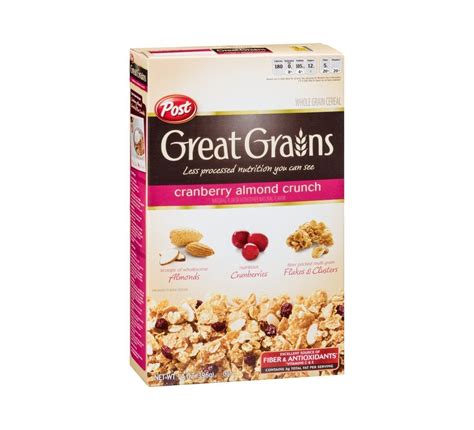 Post Great Grains Cranberry Almond Crunch Whole Grain