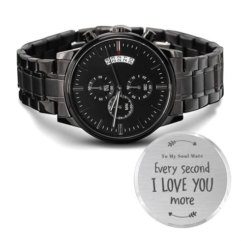 Engraved Watch T For Husband Partner Boyfriend Fiancé