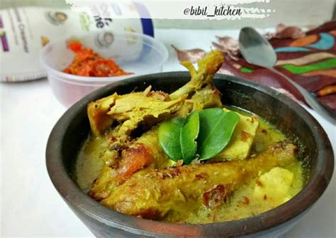 Resep Opor Ayam Kampung Panggang Oleh Bibil Kitchen Cookpad