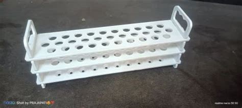 Plastic Polylab Test Tube Stand Tube Holding Capacity 36 Tubes At