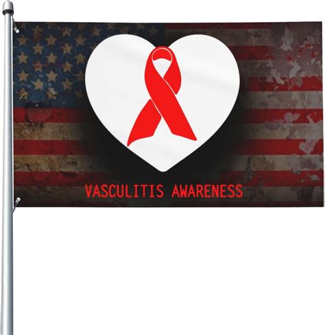 Vasculitis Awareness Flag 3x5 Feet Vivid Color Uv Fade Resistant Outdoor