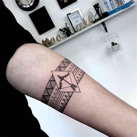 Tribal Sagittarius Tattoos For Men