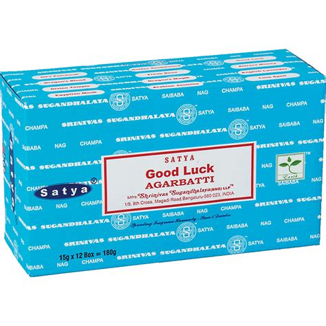 12x 15g Satya Incense Good Luck 420 Panda Distribution