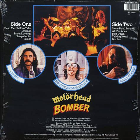 Motorhead Bomber 180g Lp Vinyl Bmgsanctuary Rockhard Rock