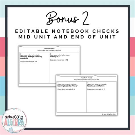 Algebra 1 Polynomials And Factoring Scaffolded Guided Notes Bundle