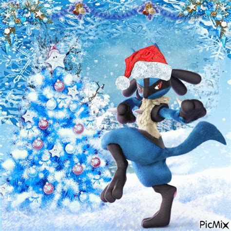 Christmas Lucario Free Animated  Picmix