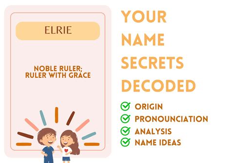 Elrie Name Meaning And Pronunciation