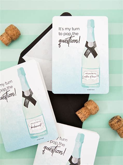 You Have To See These Diy Bridesmaid Scratch Off Cards