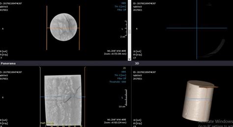 Ct Scan Image Of Core5 From Different Views Download Scientific Diagram