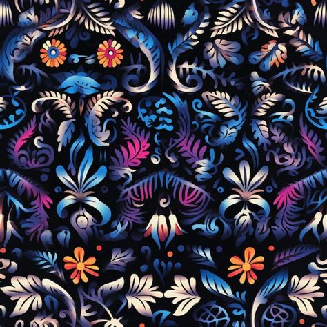 Premium Vector Mexican Embroidery Mexican Pattern Mexican Background