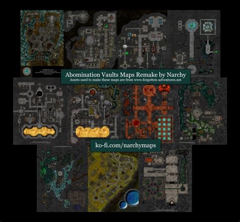 Remade Maps For The Pf2e Abomination Vaults Adventure Path R Foundryvtt