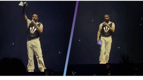 Drake Catches Book Thrown At Him And Tells Fan You Lucky Im Quick