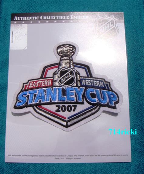 2007 Stanley Cup Final Finals Anaheim Ducks Ottawa Senators Patch